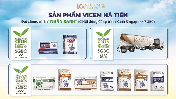 Sản phẩm xi măng Vicem Hà Tiên được cấp chứng nhận “Nhãn Xanh” - Xi ...